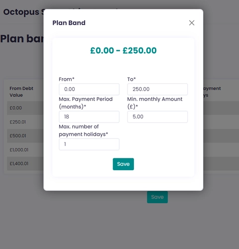 Offer simple payment plans for sales, debt and post event finance